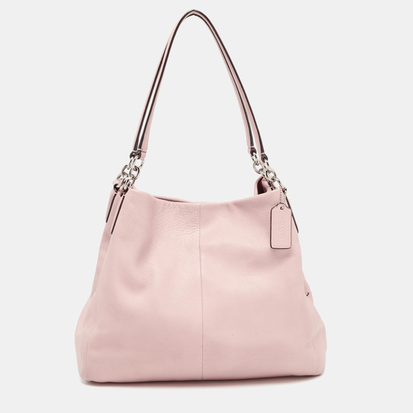 Coach | Bags | Coach Pink Leather Edie Shoulder Bag | Poshmark